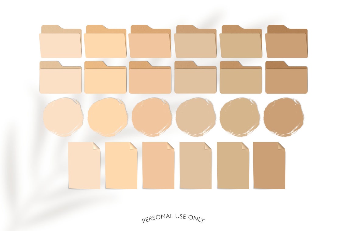 24 Beige Desktop Folder Icons Beige Folder Icon for Macos and | Etsy ...