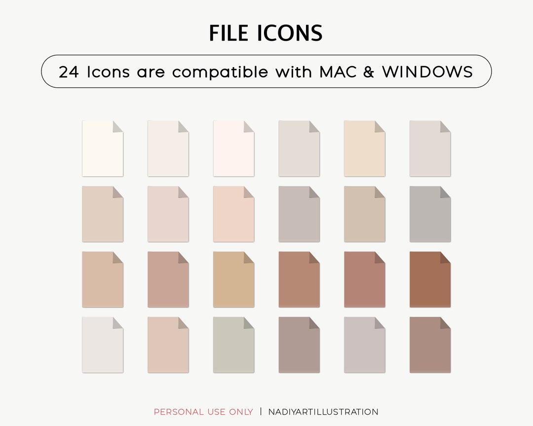 Minimalist Icons, Aesthetic Icons, File Icons, Desktop Icons Mac ...