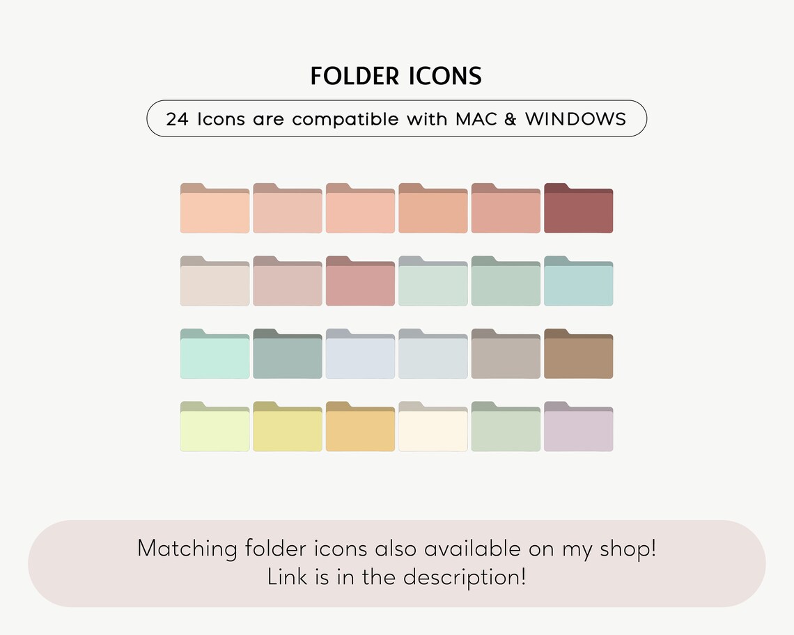 File Icons Pastel Icons Simple Icons Cute Icons Cute - Etsy