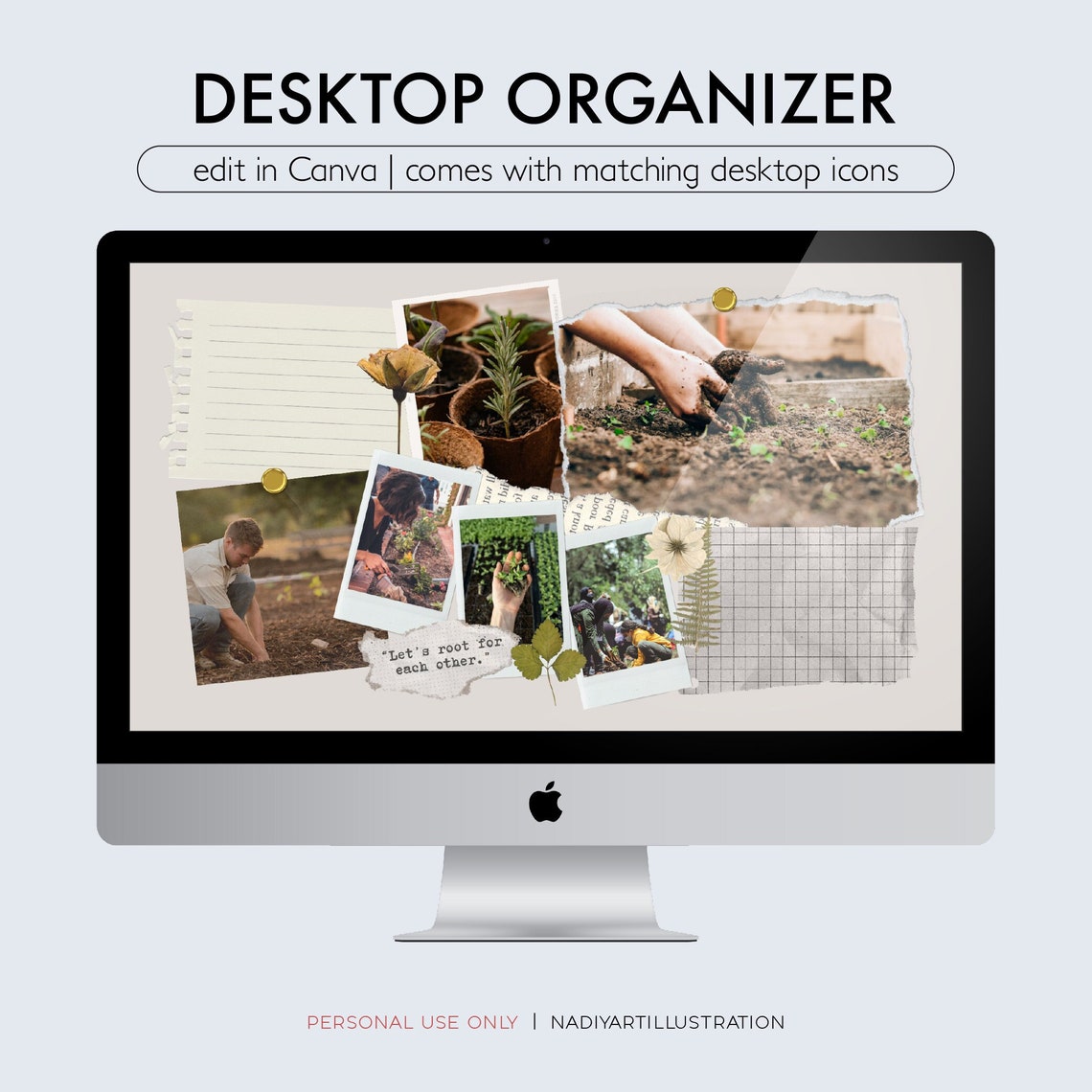Editable Canva Template of Computer Desktop, Aesthetic Windows ...