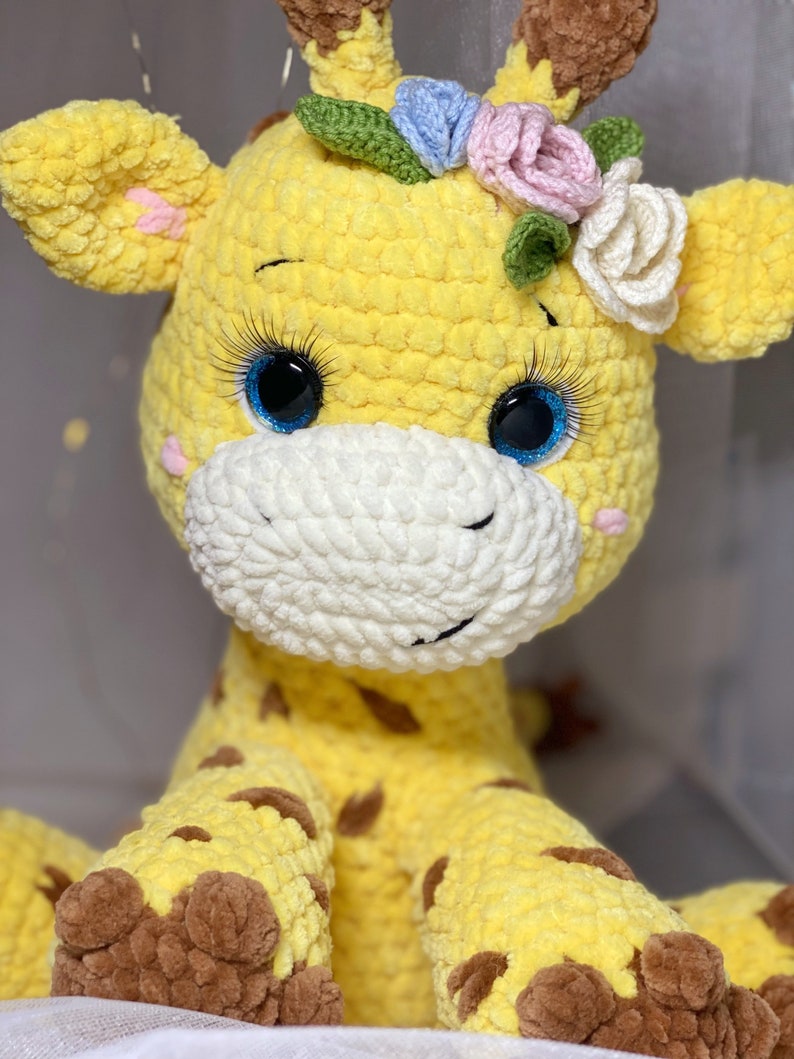 Crochet Giraffe Giraffe Toy Knitted Giraffe the Cutest - Etsy