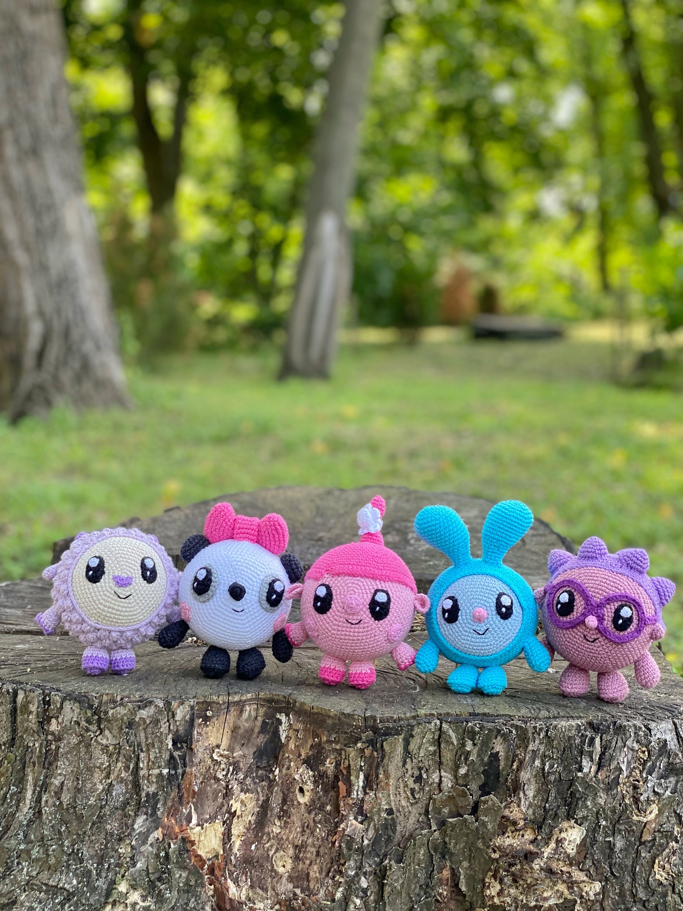 Knitted Babyriki, Knitted Cartoon Characters, Krash Chiko Wally Rosa ...