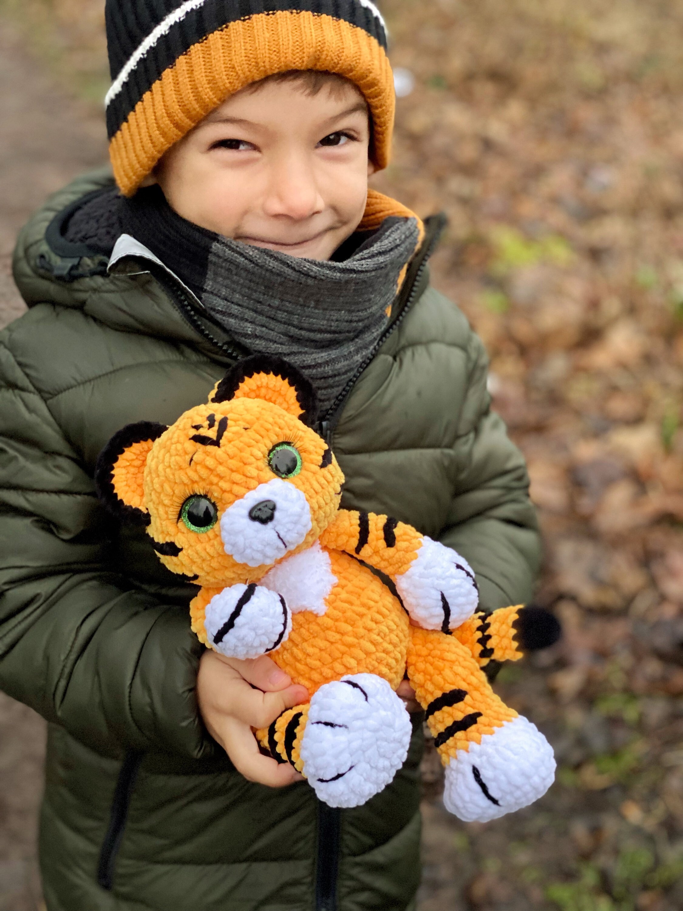 Knitted Tiger Cub Knitted Tiger Cub Toy Symbol of the New - Etsy