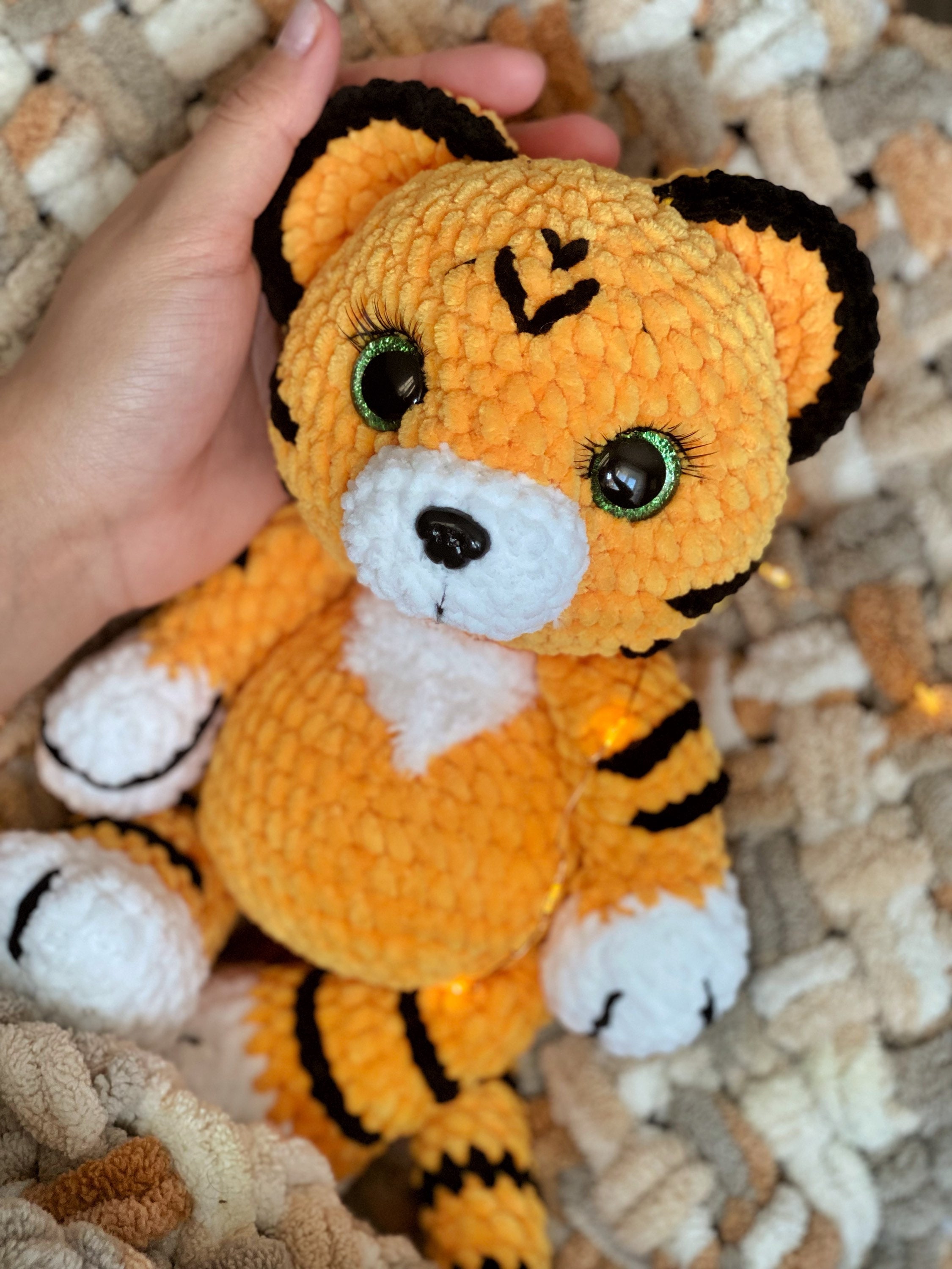 Knitted Tiger Cub Knitted Tiger Cub Toy Symbol of the New - Etsy