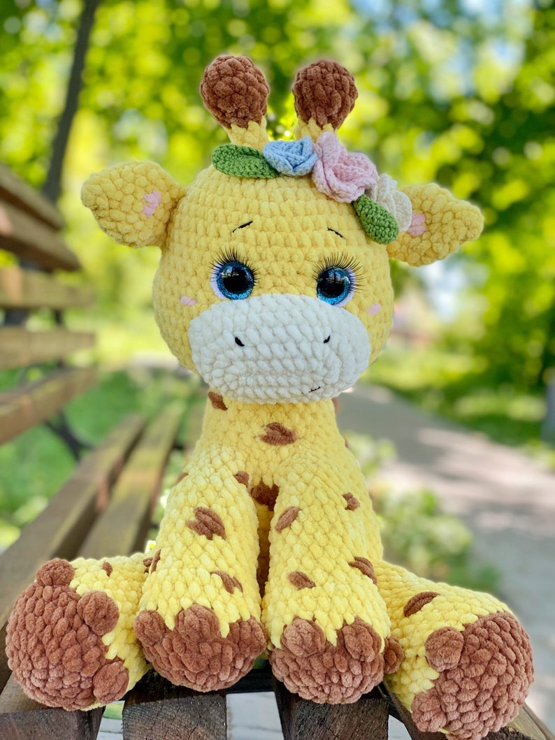 Crochet Giraffe Giraffe Toy Knitted Giraffe the Cutest - Etsy