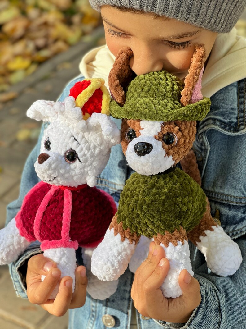 Knitted Patrol Plush Cartoon Dogs Childrens Favorite - Etsy