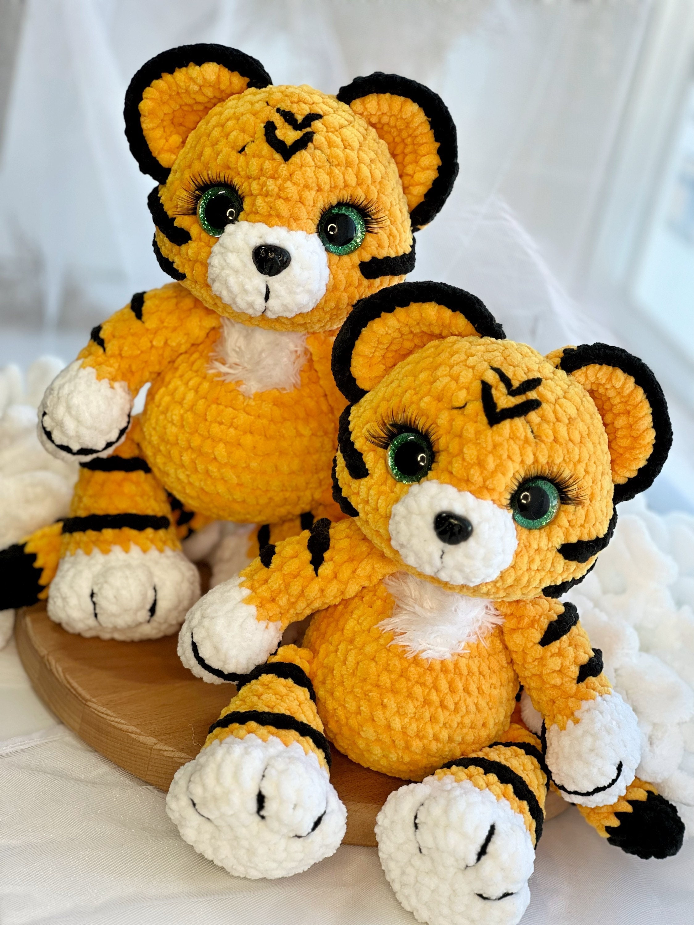 Knitted Tiger Cub Knitted Tiger Cub Toy Symbol of the New - Etsy