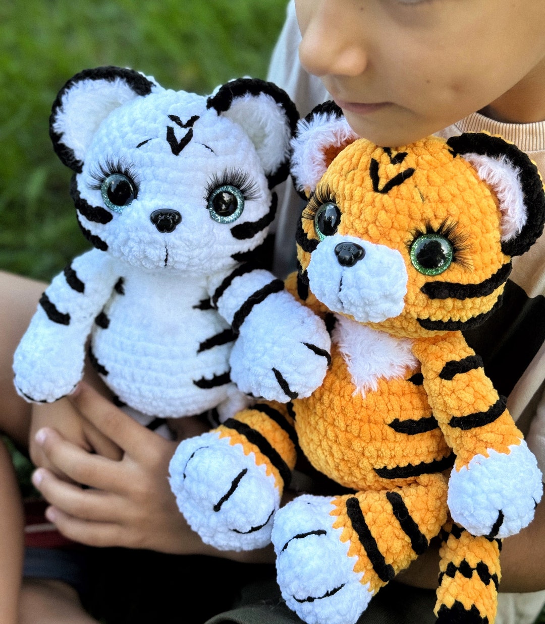Knitted Tiger Cub, Knitted Tiger Cub, Toy Symbol of the New Year, Toy ...