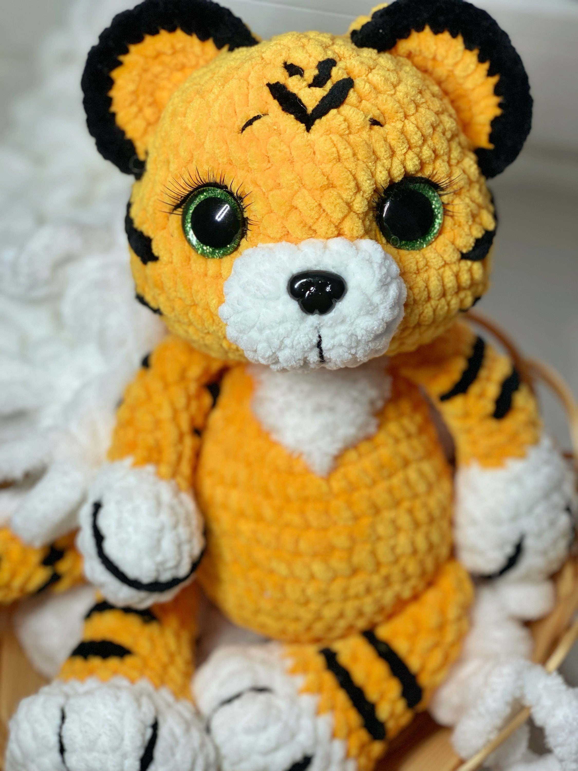 Knitted Tiger Cub Knitted Tiger Cub Toy Symbol of the New - Etsy