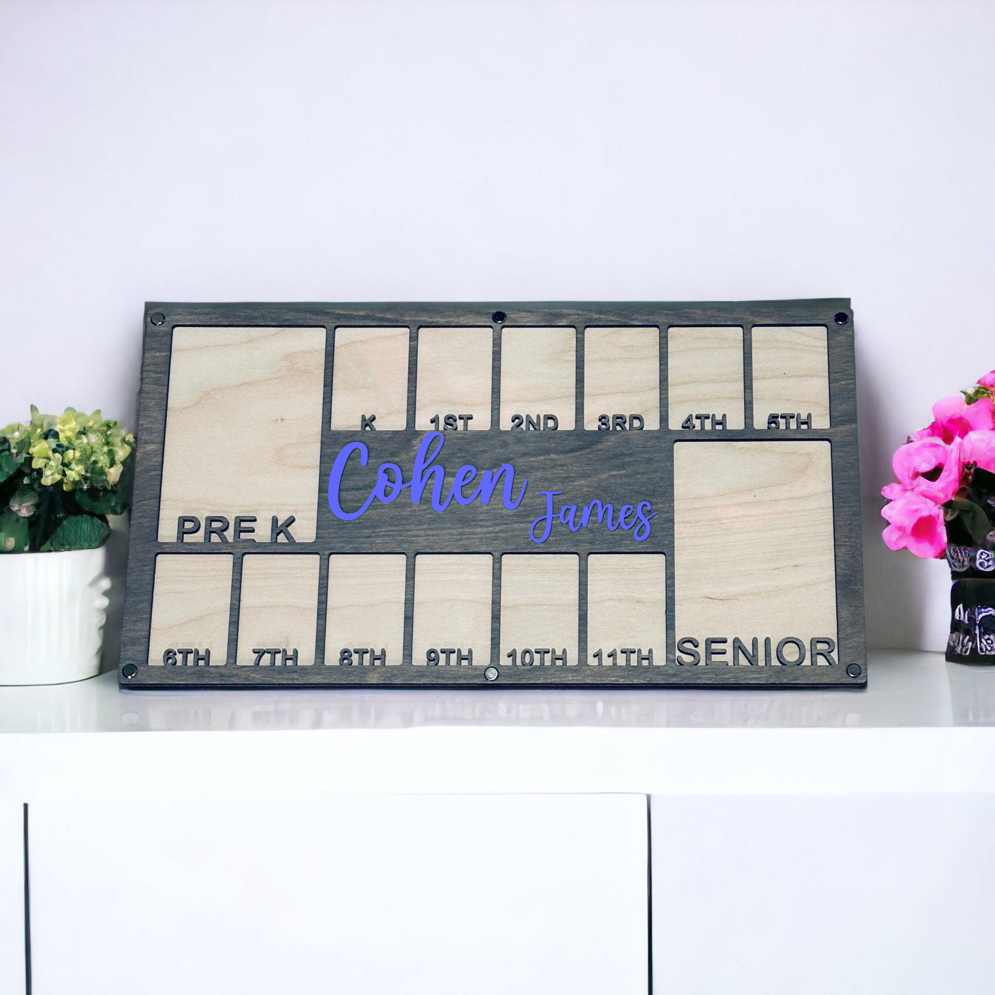 Personalized Pre K Photo Frame, School Year Picture Frame, Graduation ...