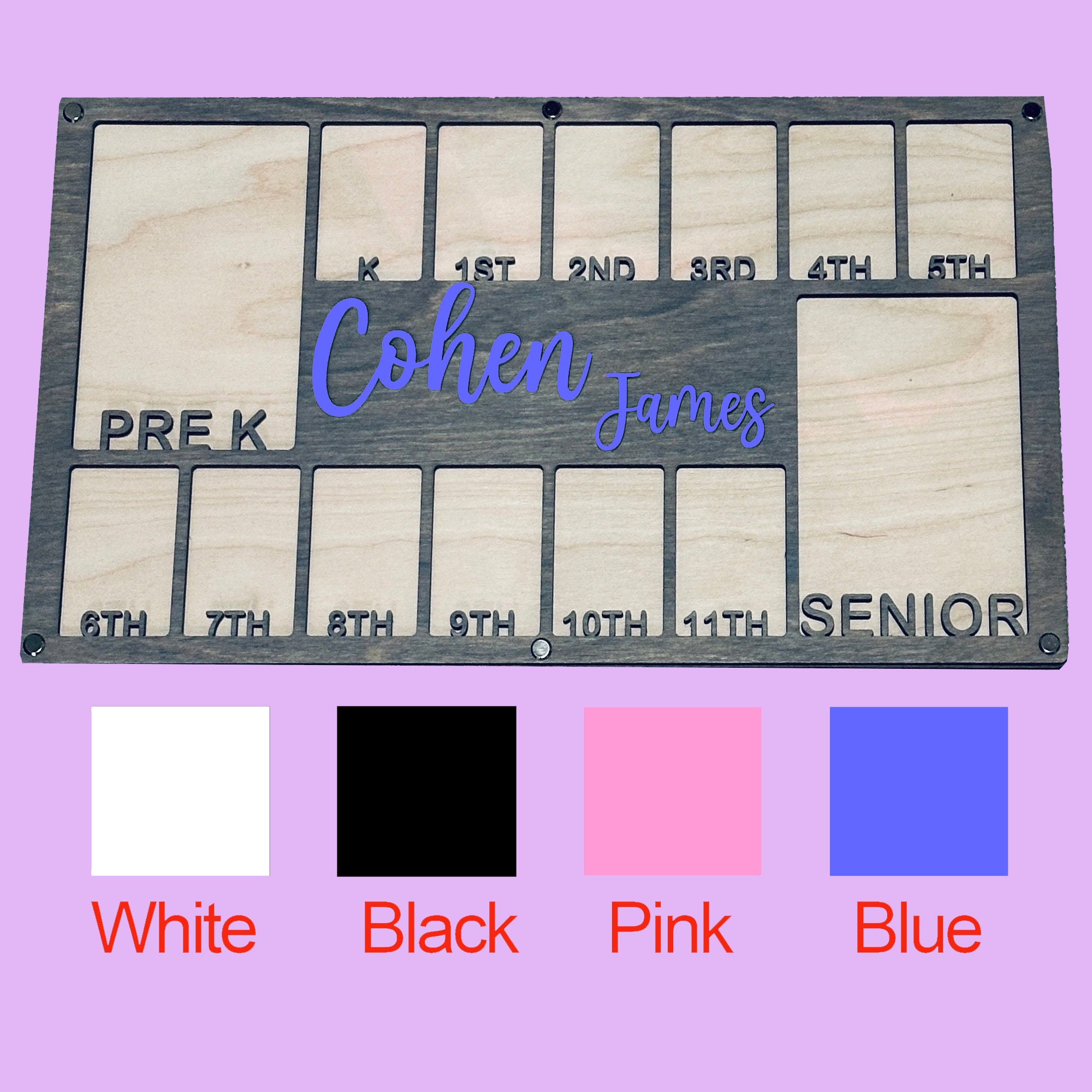 Personalized Pre K Photo Frame, School Year Picture Frame, Graduation ...