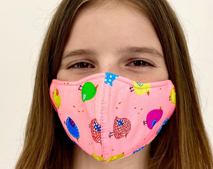 Face Mask CHILD 3-6yrs/preschool Baby Chicks High Quality 3 - Etsy