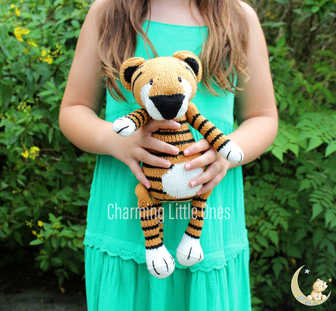 Knitted Tiger, Handmade Stuffed Tiger, Amigurumi Tiger, Stuffed Tiger ...