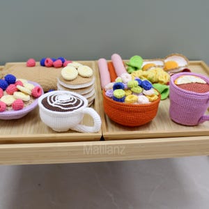 Breakfast Toy Set, Handmade Crochet Montessori Soft Toys - Etsy
