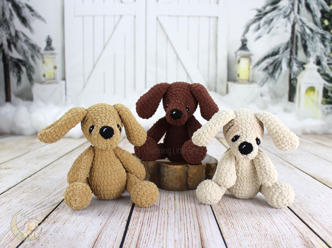 Dog Plush, Handmade Crochet Amigurumi Stuffed Animal - Etsy