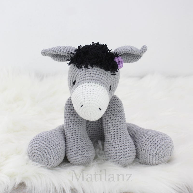 Stuffed Donkey - Etsy