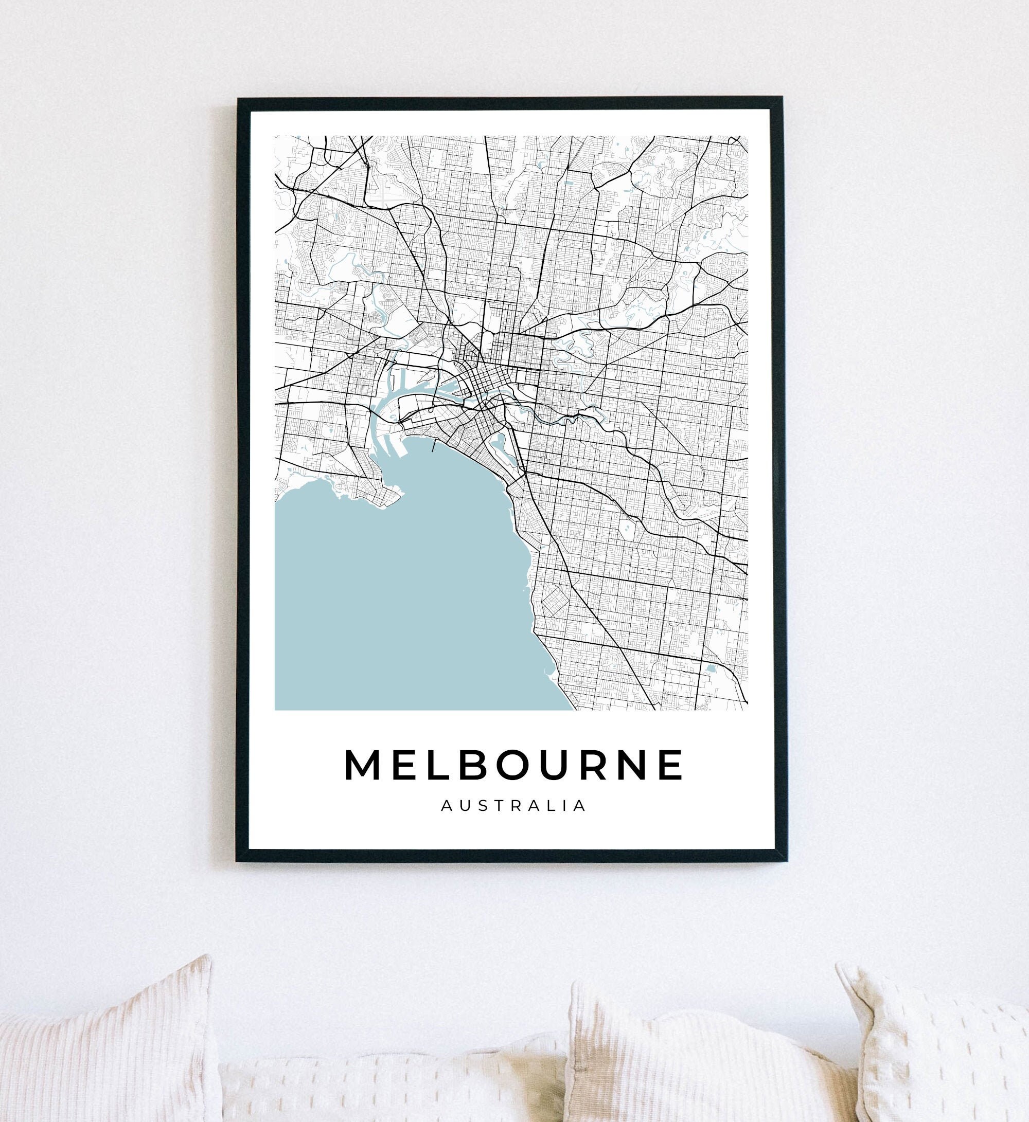 Melbourne Download Map Melbourne Printable Map Map Of Melbourne ...