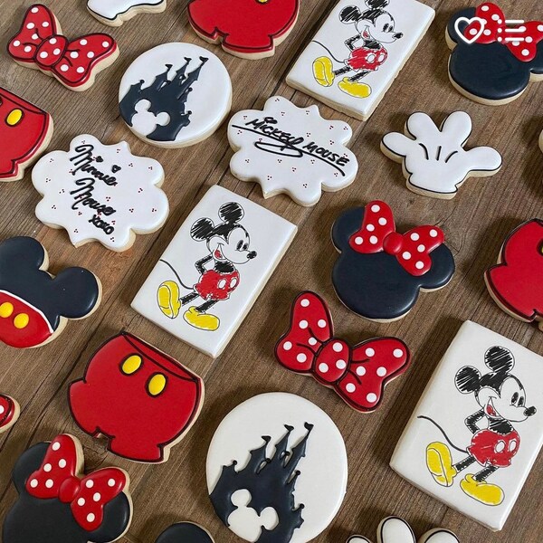 Mickey Mouse Cookies - Etsy