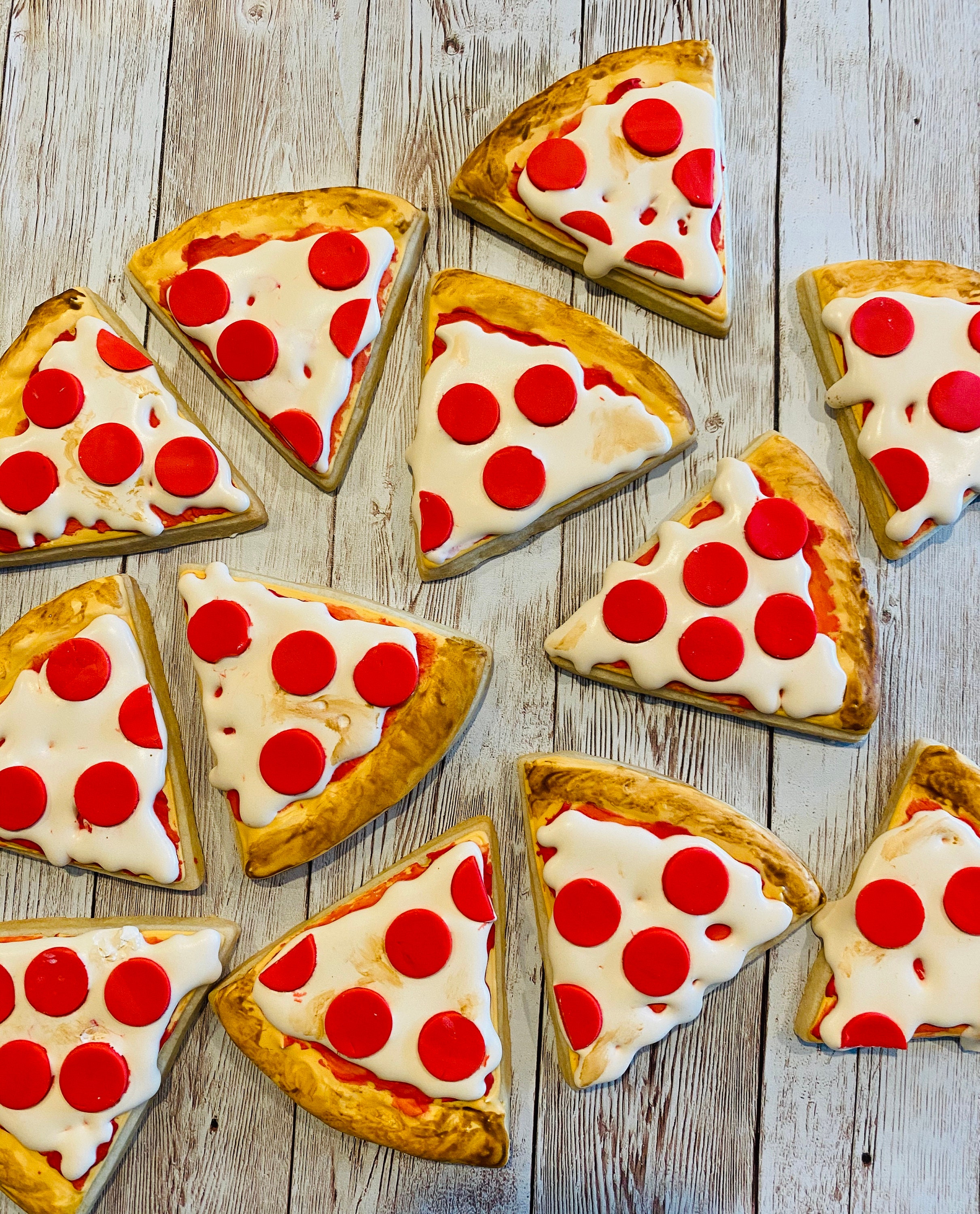 Pizza Slice Cookies