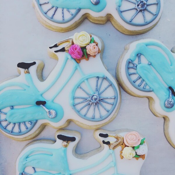 Bicycle Cookies - Etsy