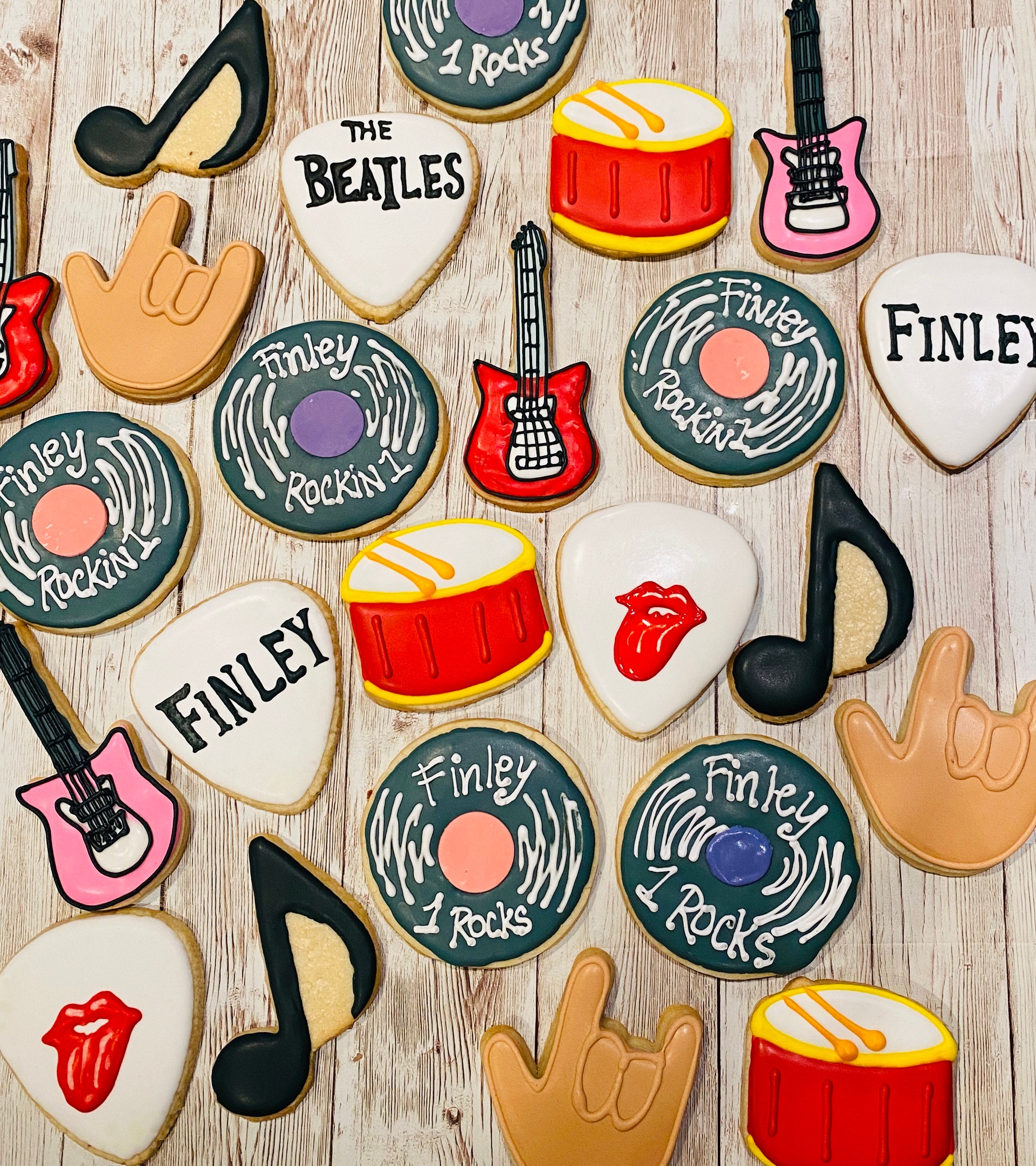 Rock N Roll Cookies - Etsy