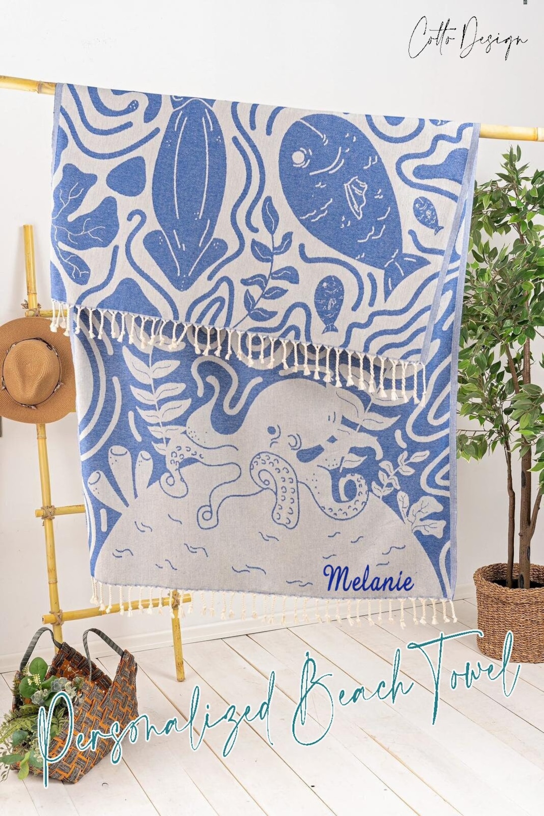 Personalized Beach Towel, Personalized Gift, Bachelorette Party Favors ...