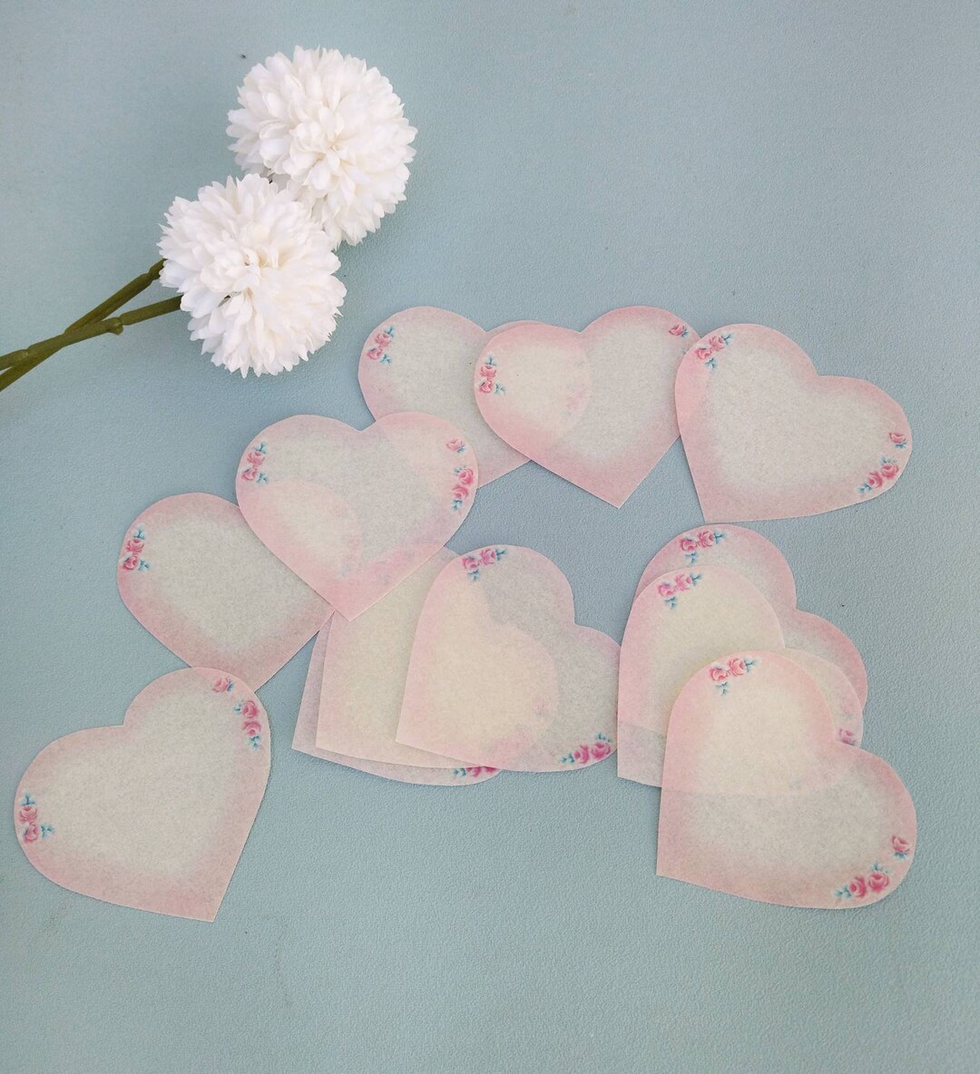 Pink Vellum Paper Hearts for Baby Girl Shower Alternative Guest Book ...