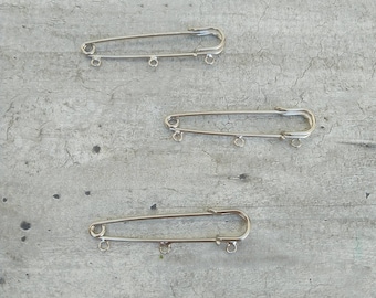 3 Loops Safety Pin - Etsy