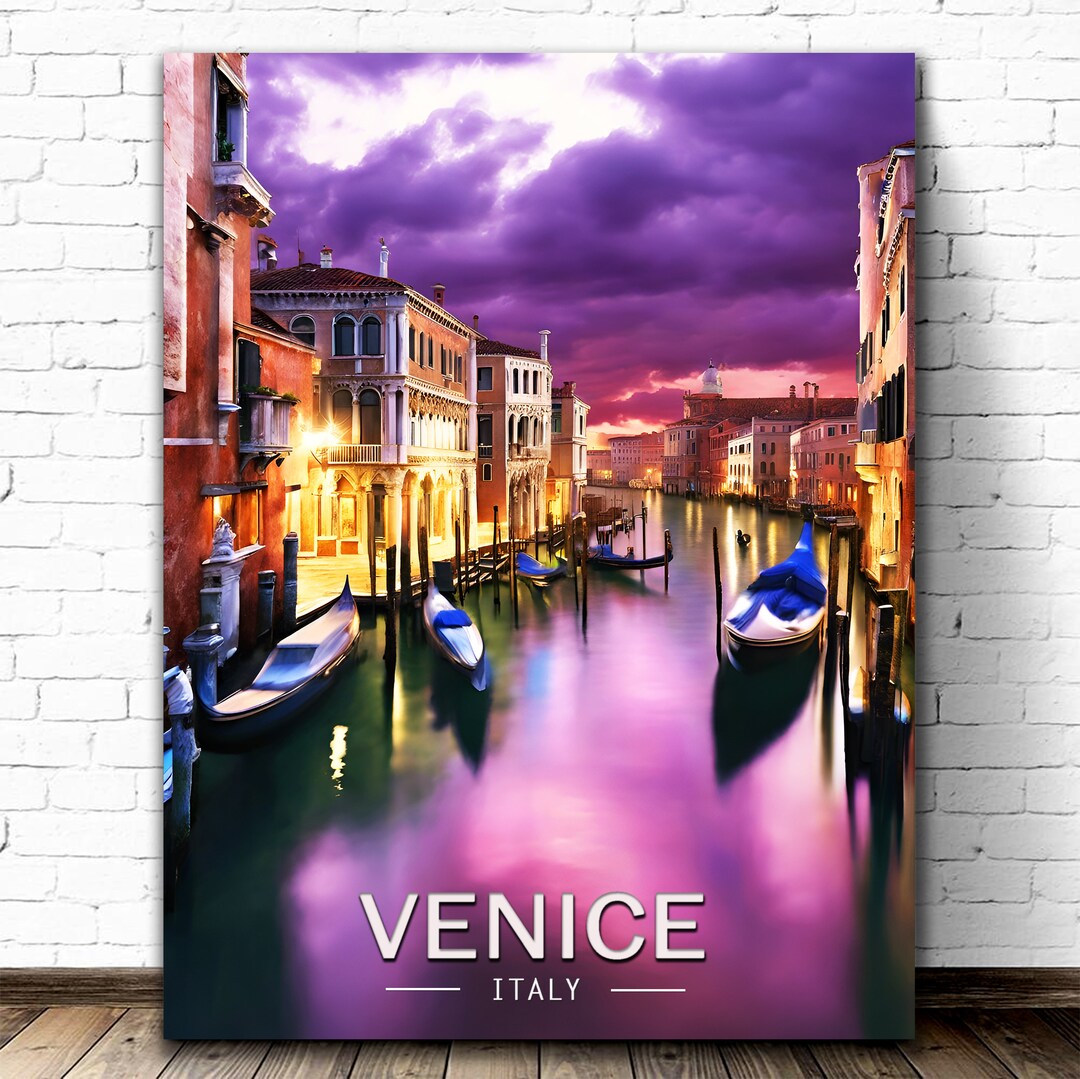 St. Mark's Square VENICE Travel Print BIRTHDAY Art Print VINTAGE Home Decoration Wedding Gift ...