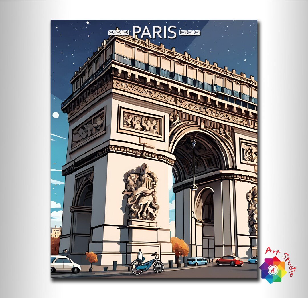 Travel Poster, Paris Poster Travel Print, France Poster, Tour Eiffel ...