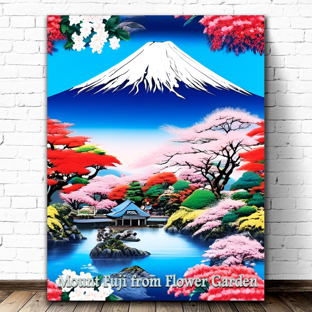 JAPAN Mount Fuji TAGO Bay Wall Art Edo Period Japanese Print Mount Fuji ...