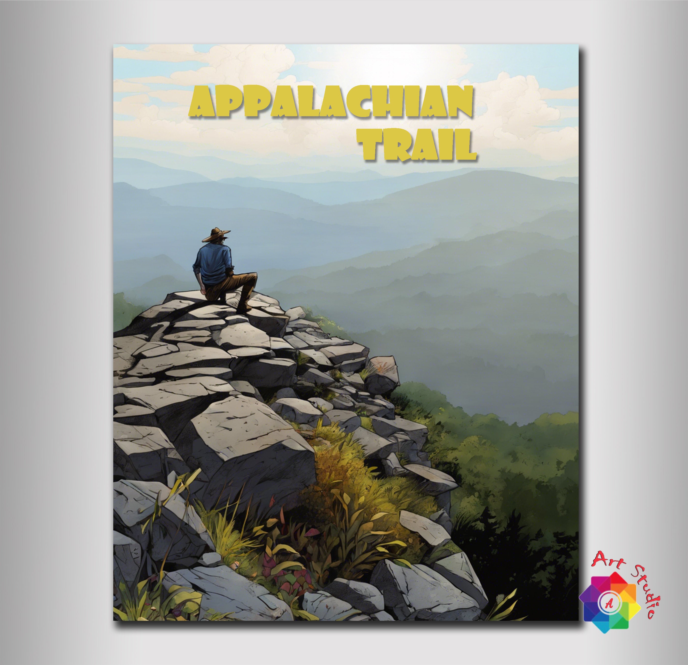 AT Thru Hike, Appalachian Trail Poster, NATIONAL PARK Print, Travel Print, Mcafee Knob, Wedding ...