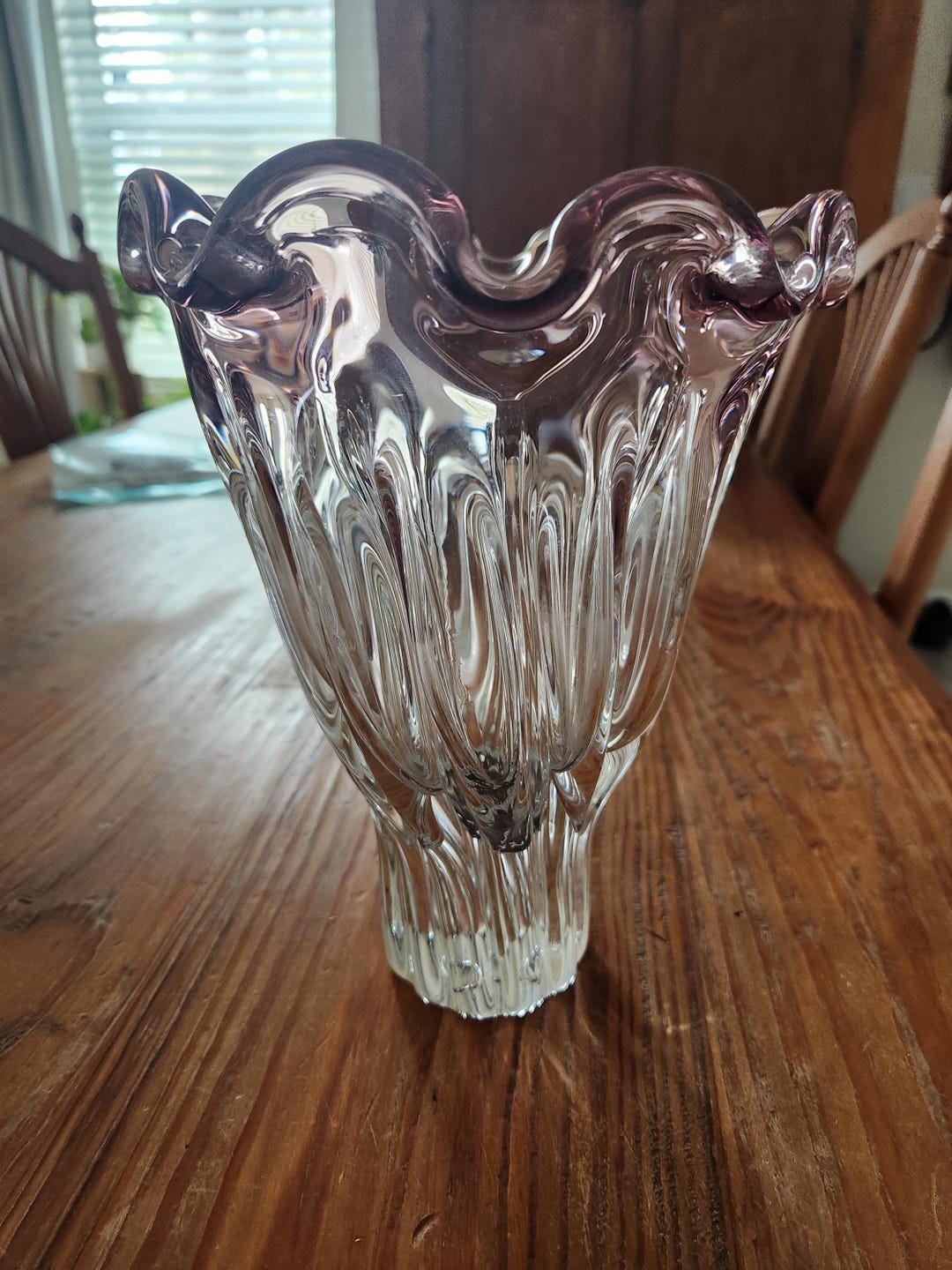 Shannon Crystal Designs of Ireland by Godinger Amethyst Ruffle ...