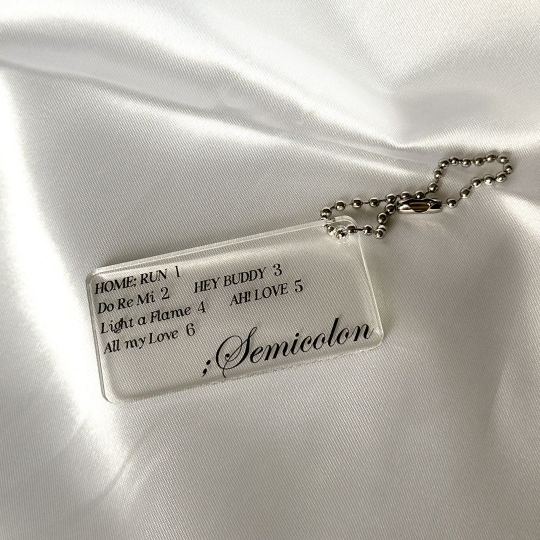 Semicolon ; SEVENTEEN Kpop Keychain | Kpop Accessories | Kpop ...