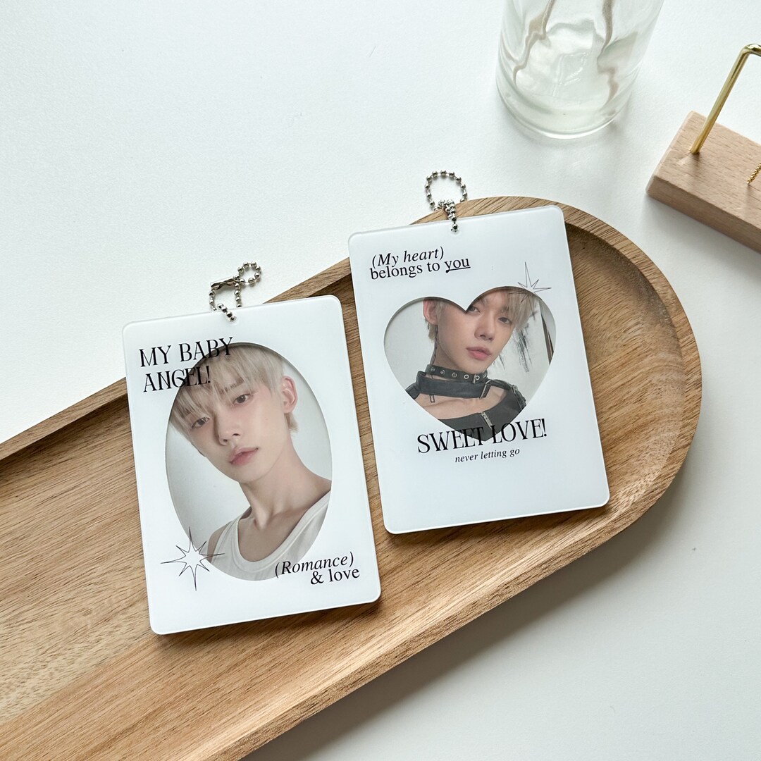 Baby Angel - Double-sided Kpop Photocard Holder Keychain | Kpop ...