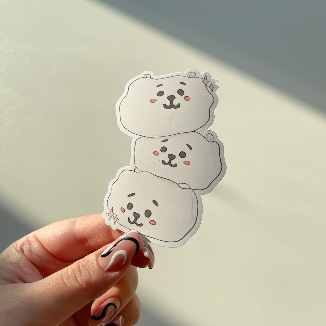 Jin's RJ Plush Waterproof Sticker - Etsy