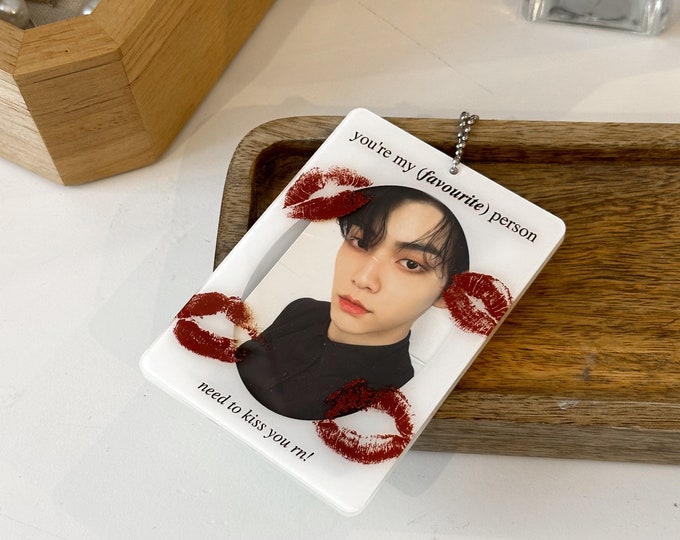 Heart Charm Polaroid / Toploader Holder - Etsy