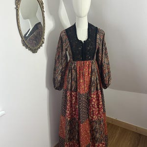 70s Angela Gore Dress - Etsy