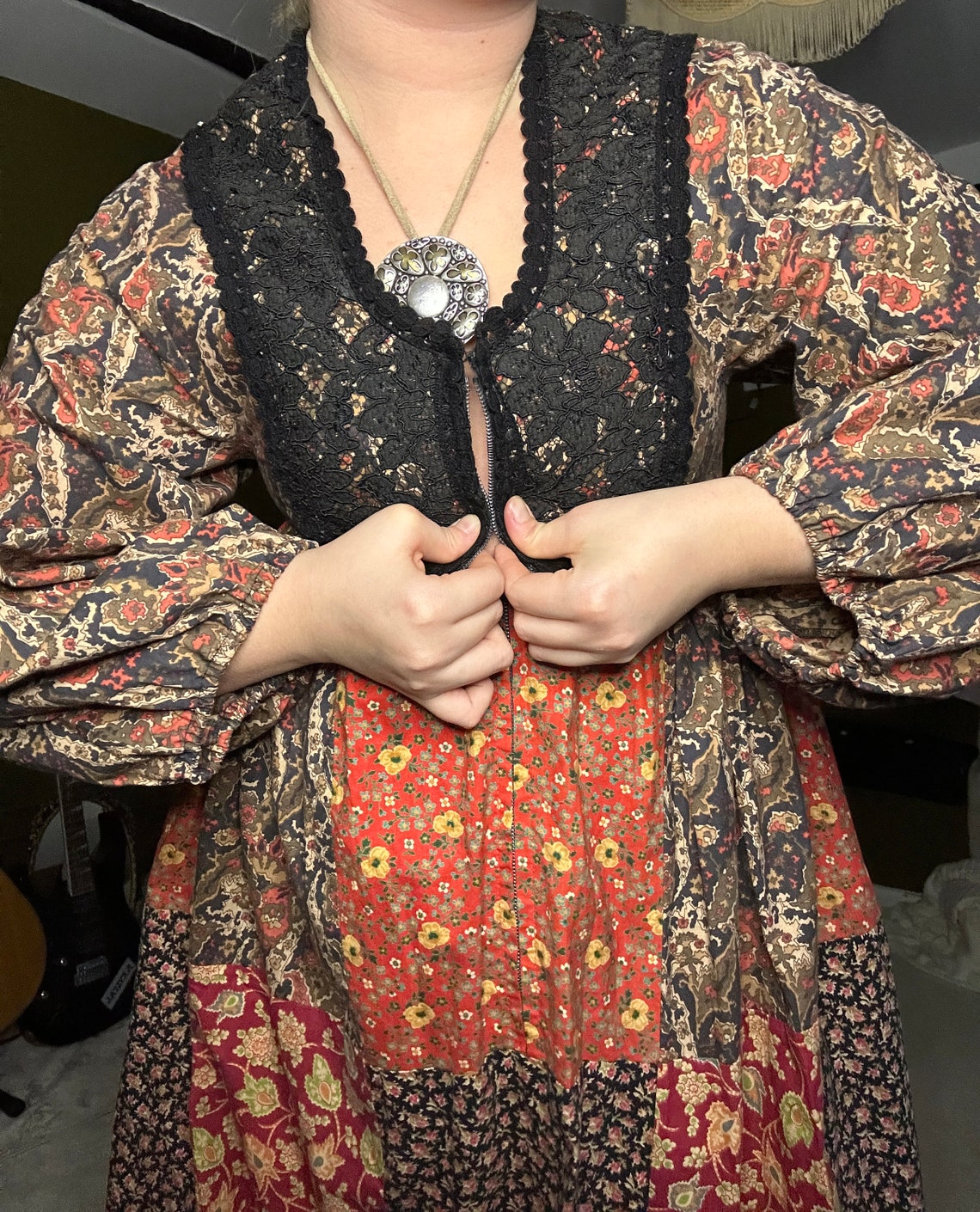 70s Angela Gore Dress - Etsy