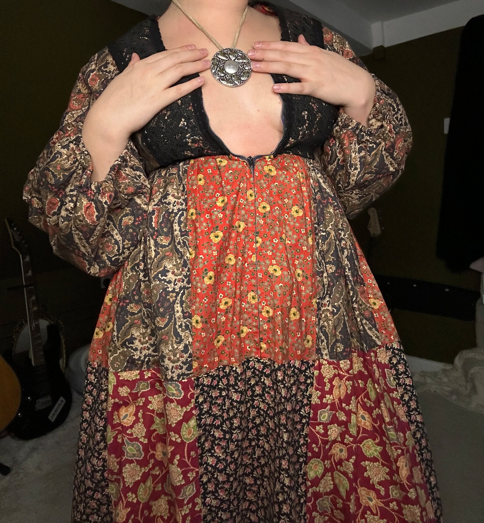 70s Angela Gore Dress - Etsy