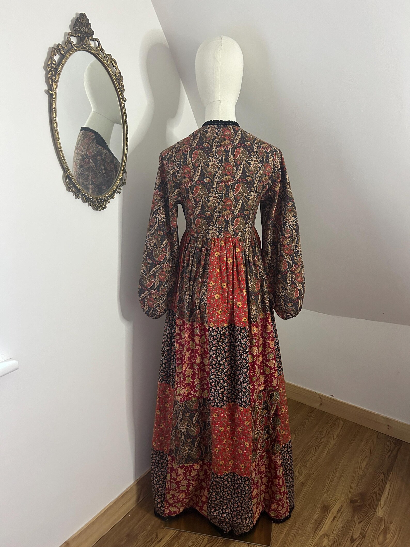 70s Angela Gore Dress - Etsy