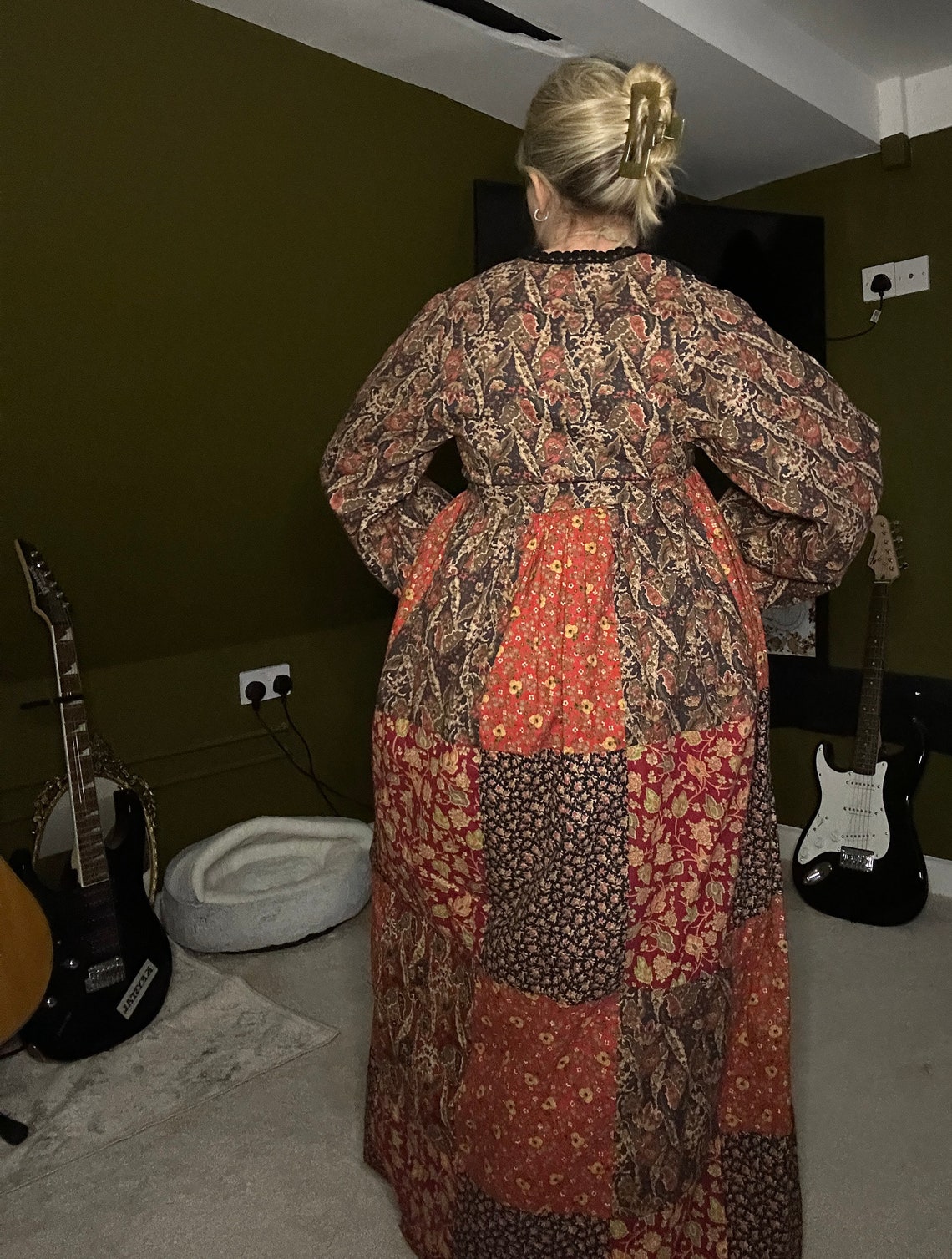 70s Angela Gore Dress - Etsy