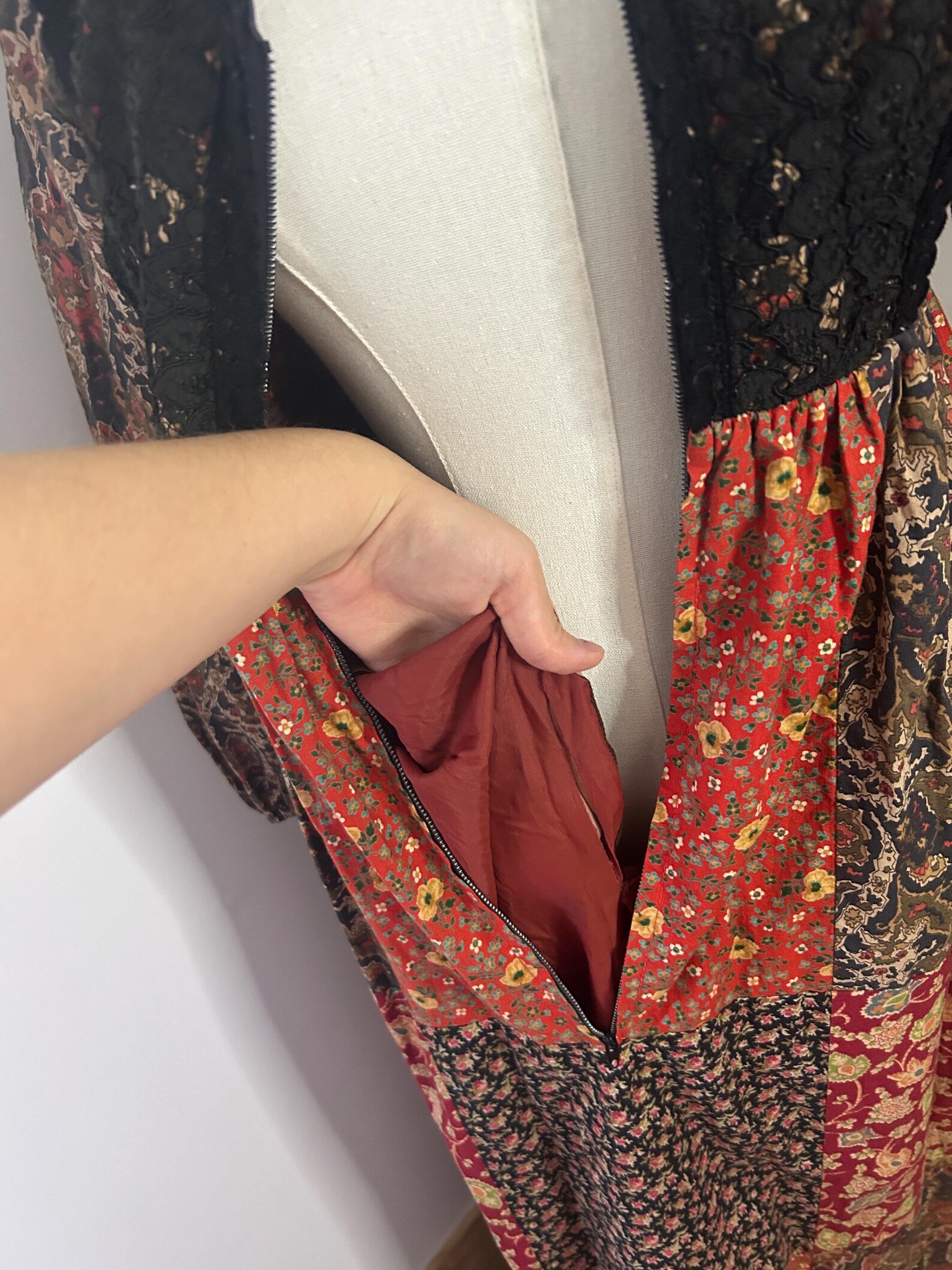 70s Angela Gore Dress - Etsy