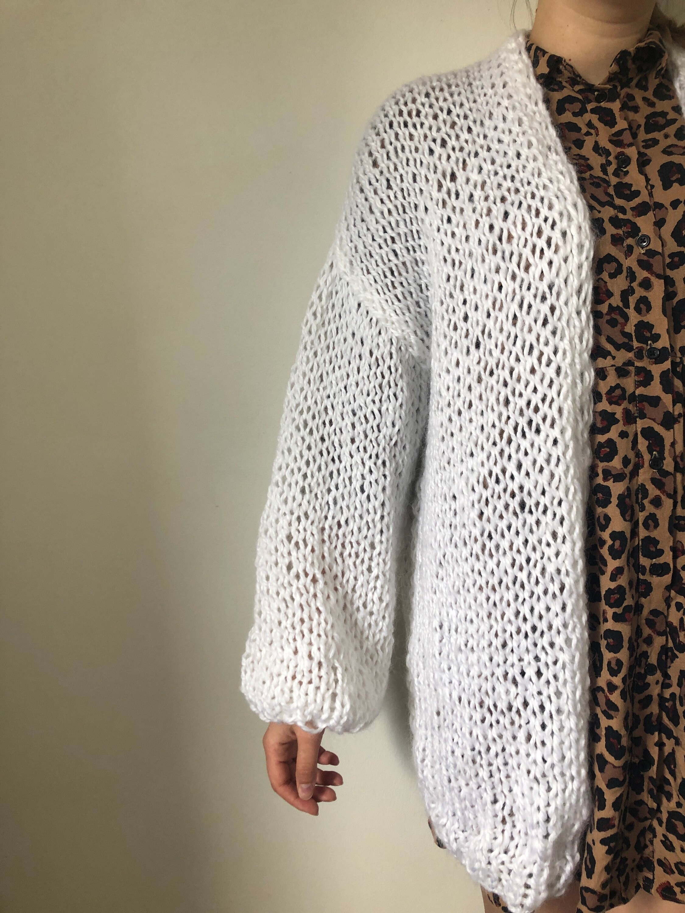 Handmade Oversized Soft Angora Goat Blend Long Cardigan Coat (made to ...