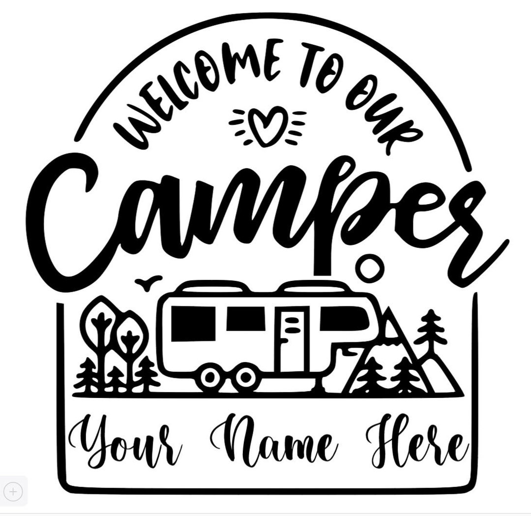 Customizable Camping Decal for Indoor/outdoor Use. Great for DIY Bucket ...