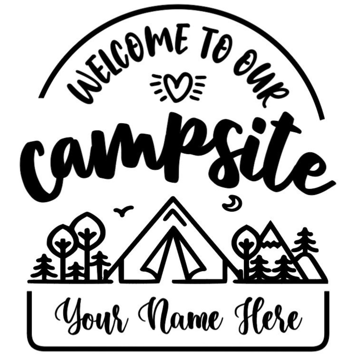 Customizable Camping Decal for Indoor/outdoor Use. Great for - Etsy