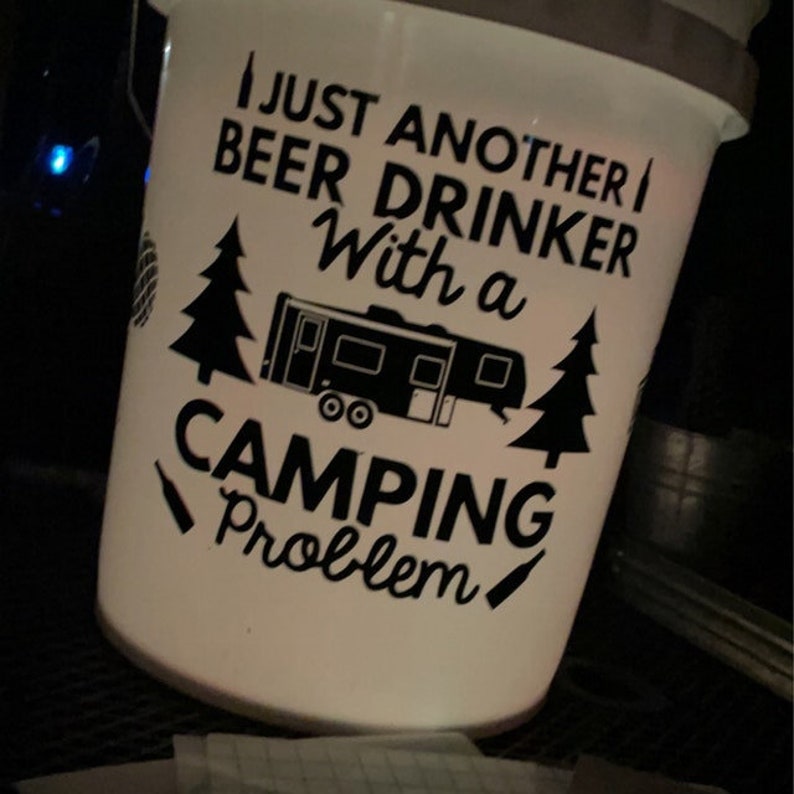 Camping Decal for Indoor/outdoor Use. Great for DIY Bucket Lights ...