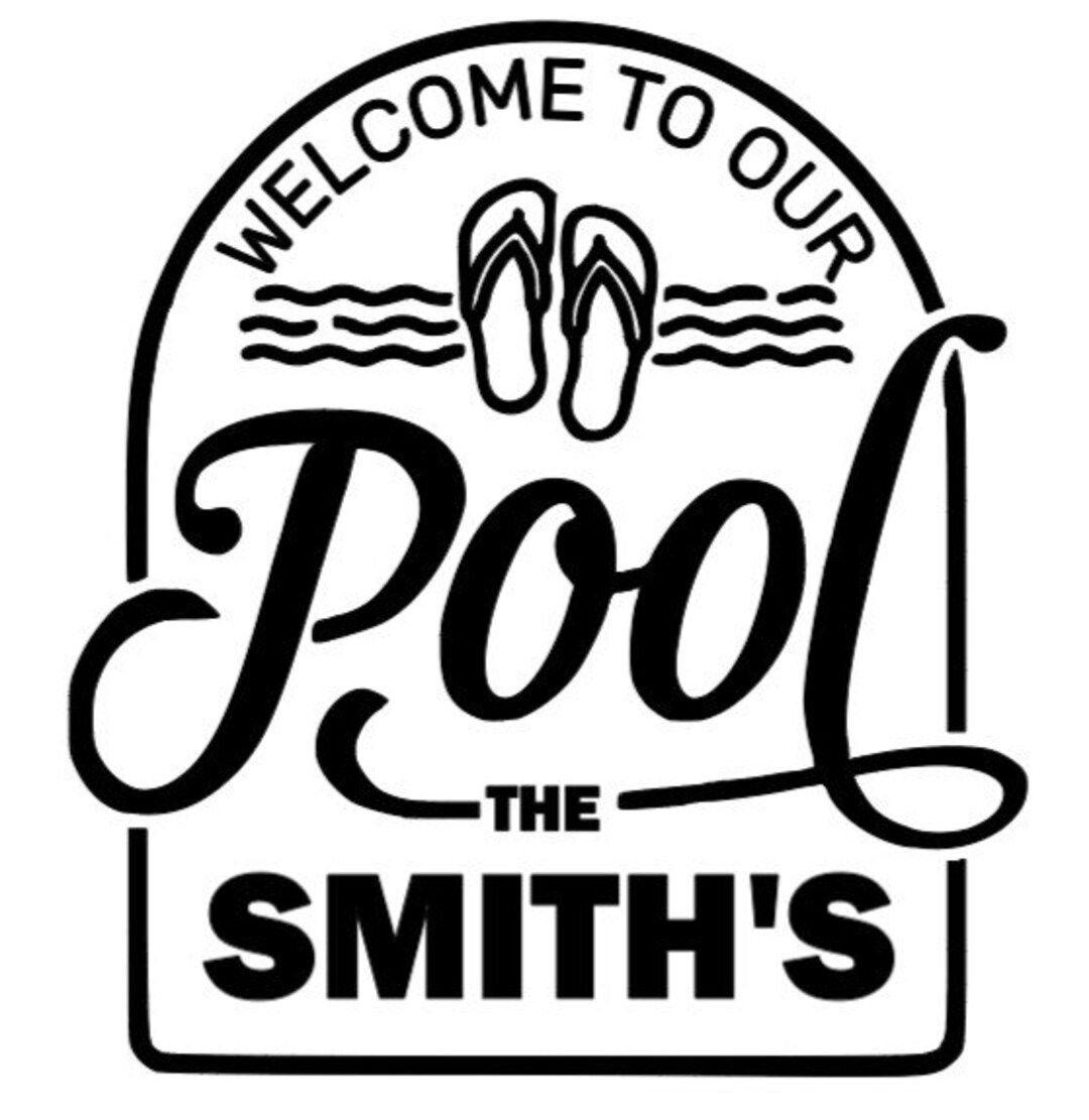 Customizable Pool Decal for Indoor/outdoor Use. Great for DIY Bucket ...