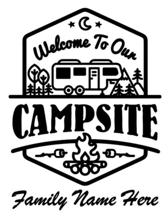 Customizable Camping Decal for Indoor/outdoor Use. Great for - Etsy