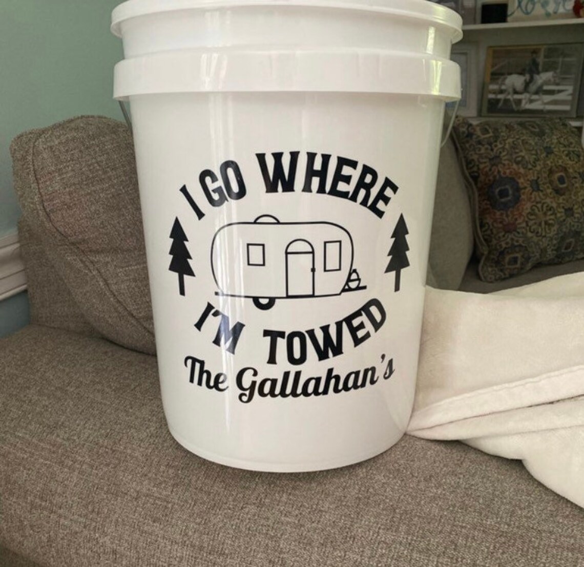 Camping Decal for Indoor/outdoor Use. Great for DIY Bucket Lights ...